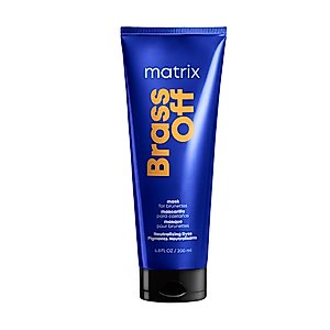 Matrix Brass Off Color Depositing Neutralization Hair Mask | Repairs & Protects Fragile Hair | For Color Treated Hair |Neutralizes Orange Tones | Color Depositing | Packaging May Vary | 6.8 Fl. Oz.