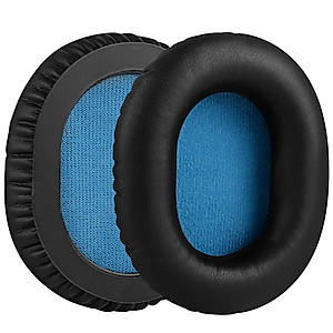 Geekria QuickFit Replacement Ear Pads for Sennheiser HD8 DJ Headphones Ear Cushions, Headset Earpads, Ear Cups Cover Repair Parts (Black)