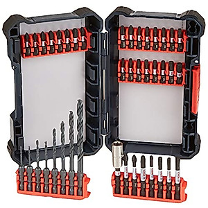 BOSCH PS31-2A 12V Max 3/8 In. Drill/Driver Kit with (2) 2 Ah Batteries and BOSCH DDMS40 40-Piece Assorted Impact Tough Drill Drive Custom Case System Set