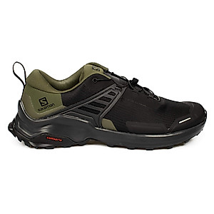 Salomon X Raise Hiking Shoes for Men, Black/Grape Leaf/Phantom, 12