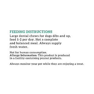 Health Extension Dog Chew Bone Treats, Puppy Training Treat, Small Sticks for Dental Teeth Cleaning & Breath Freshener, Peanut Butter Flavor (Pack of 14)