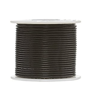 Remington Industries 18UL1007STRBLA UL1007 18 AWG Gauge Stranded Hook-Up Wire, 300V, 0.0403" Diameter, 100' Length, Black