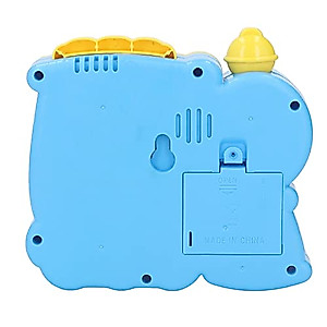 Automatic Bubble Blower Battery Operated Bubble Machine Bubble Maker Bubble Machine Electric Bubble Maker 8 Holes Automatic Bubble Blower Bubble Machine with Light Music for Indoor (Blue)