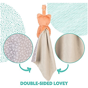 GUND Baby Lil’ Luvs Tuck-Away Lovey, Emory Fox, Ultra Soft Animal Plush Toy with Built-in Baby Blanket for Babies and Newborns