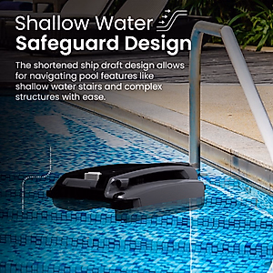Betta SE Plus - Solar Powered Robotic Pool Surface Skimmer with Dual Charging Options and 30-Hour Continuous Cleaning Battery Power, Shallow Water Safeguard, and Twin Salt Chlorine Tolerant Motors