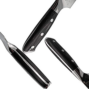 Yengisar Kitchen Knife – Chef Knife 8 Inches Cooking Knife Forged in Fire German High Carbon Stainless Steel Knife – Full Tang Hammered Finish Chopping Knife with Ergonomic Handle…