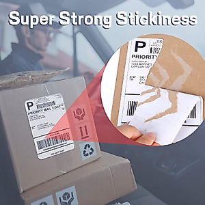 ASprink 4"x6" Thermal Shipping Address Labels - Thermal Labels 4"x6" for Label Printer - Address Label Paper Compatible with MUNBYN, Rollo, and Other Thermal Printer, 1 Pack(500 Roll/Pack)