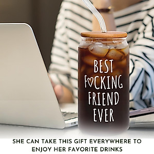 Friendship Gifts for Women Friends - Christmas Gifts for Friends Female, Birthday Gifts for Women Friendship, Friend Birthday Gifts for Women - Gifts for Best Friends Women, Bestie Gifts - Can Glass
