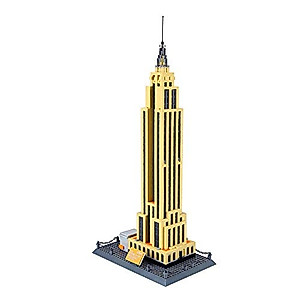 Apostrophe Games Empire State Building Block Set (1,993 Pieces) New York's Empire State Building Famous Landmark Series - Architecture Model for Kids and Adults