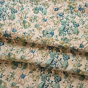 XMTXZYM 2 Meter Yarn Dyed Jacquard Fabric Women's Dress DIY Sewing Fabric