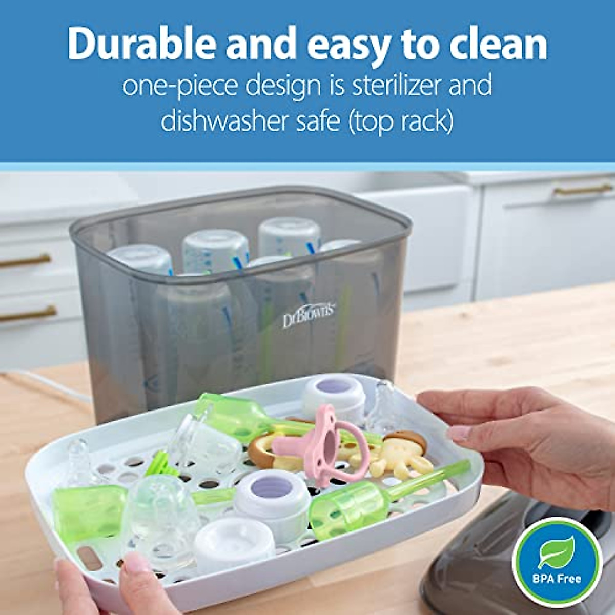 Dr. Brown's HappyPaci 100% Silicone Pacifier 0-6m, BPA Free, White, Pink, Light Pink, 3 Ct