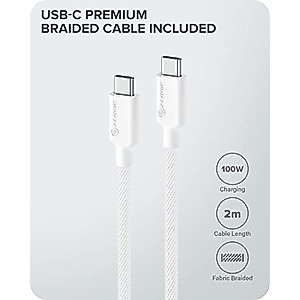 ALOGIC 100W MacBook Pro Charger USB C Charger with GaN Fast Tech, PD 3.0 Laptop Charger for MacBook Pro 16/13, Air, M1 Mac, XPS 15/13, iPad Pro, iPhone 13/13 Pro/Max/13 Mini Galaxy, Pixel & More