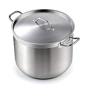 Cooks Standard 02616 Professional Grade Lid 30 Quart Stainless Steel Stockpot, Silver