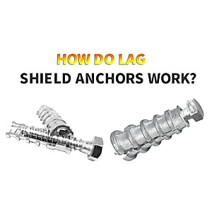 lag Shields Anchors Lag Shields, Short, 1/4inch X 1 inch, Zinc Alloy, 34-Pack (34)