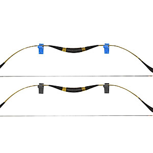 ZSHJGJR Archery Wall Mount Bow Holder for Recurve Bow Traditional Bow Longbow Bow Hanger Bow Hook 2pcs/Pack (black)