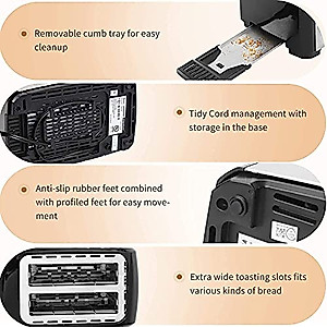 Electric Panini Press Indoor Grill Sandwich Maker + Toaster 2 Slice Wide Slots Best Rated Prime Toasters