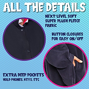 Funziez! Adult Onesie Halloween Costume - Animal and Sea Creature - Plush One Piece Cosplay Suit for Adults, Men and Women