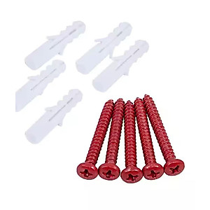 Overbuilt red pegboard panel