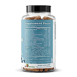 Conception Fertility Supplements for Women – Aids Ovulation, Hormonal Balance, & Regular Cycles – Prenatal Vitamin Support with Myo-Inositol, Folate, Folic Acid, Vitex – 60 Vegetarian Soft Capsules