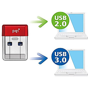 PQI 32GB U603V USB3.0 Ultra-Small Flash Drive Red Edition