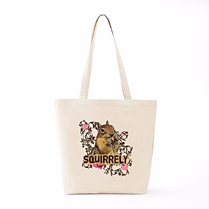CafePress Squirrely Squirrel Lover Tote-Bag Natural Canvas Tote-Bag,Shopping-Bag
