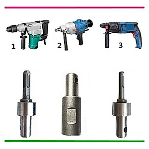 EVADED for Electric SDS DIY Shank Head Converter Accessories Drill Bit Adapter Power Tool Earth Auger Square Durable-B Drill bits for Metal