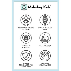 Malarkey Kids Patented Teething Mitten, Munch Mitt Baby Chew Toy - Protects Hands from Chewing & Saliva, Heals Aching Gums, Promotes Sound & Visual Stimulation for Babies - Outer Space
