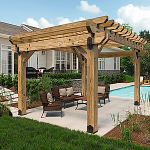 Ozco Building Products 54209 Laredo Sunset Lite 8x8 Post Base, (1 per Pack)