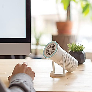 Wynd Plus Smart Personal Air Purifier with Air Quality Sensor - App Integrated, Night Mode Air Cleaner - Monitors Air Quality – Ideal for Home, Desk, Car, Travel – Matte White