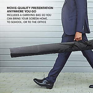 KODAK 80” Projection Movie Screen Premium Portable Lightweight White 16:9 HD 4K Projector Screen, Adjustable Tripod Stand & Storage Carry Bag | Easy Assembly for Home, Office, School & Church