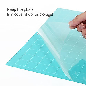 Funnycut Lightgrip Cutting Mat for Silhouette Cameo 4/3/2/1 (12x12 Inch, 3 Pack) Durable Adhesive Cutting Mat for Silhouette Cameo Accessories