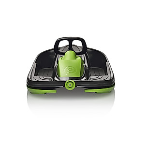 Gizmo Riders 2-Seater Ski Sled with Differential Steering System and Deep Digging Brake - Stratos Mystic Green
