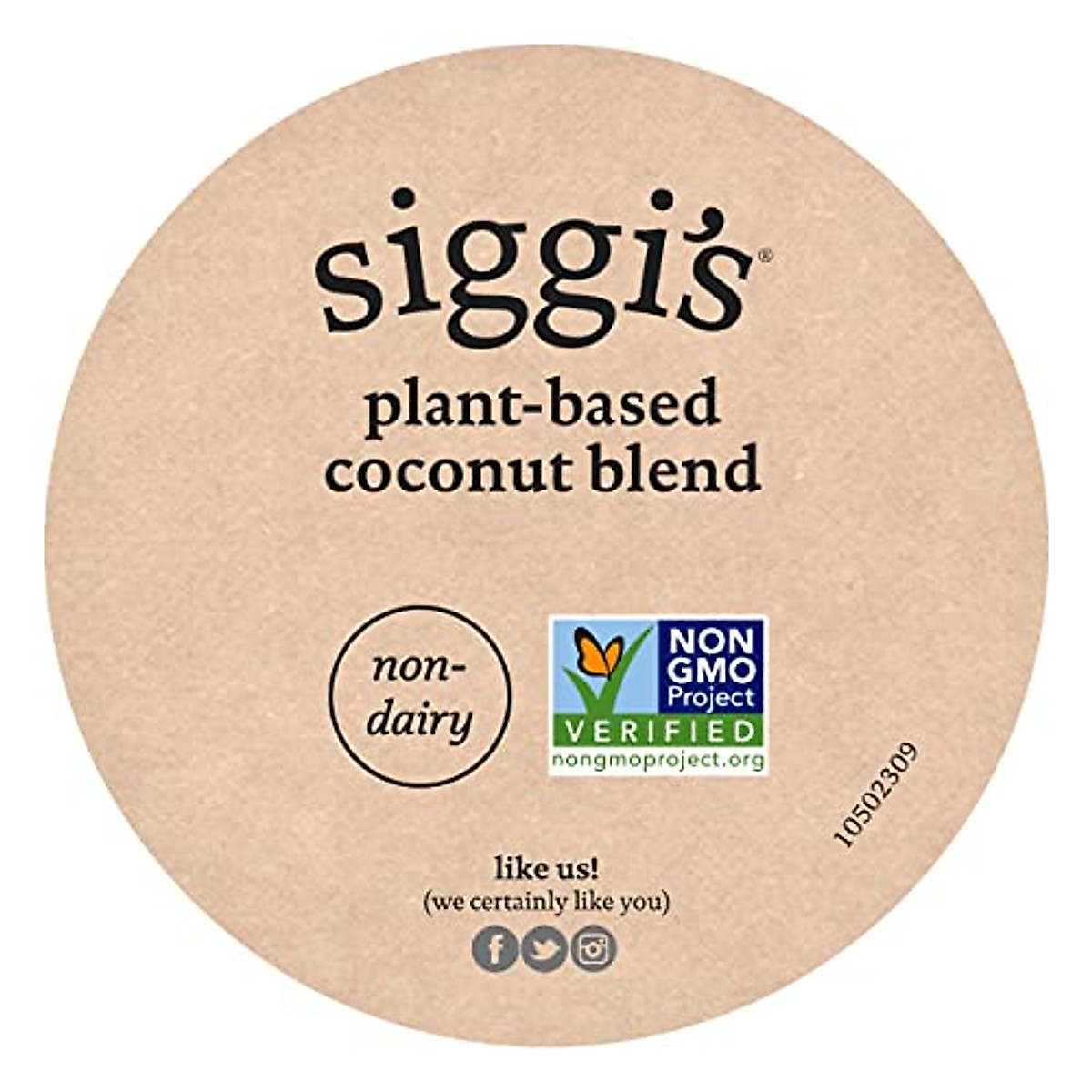 Siggi's, Toasted Coconut Plant-Based Yogurt, 5.3 Ounce
