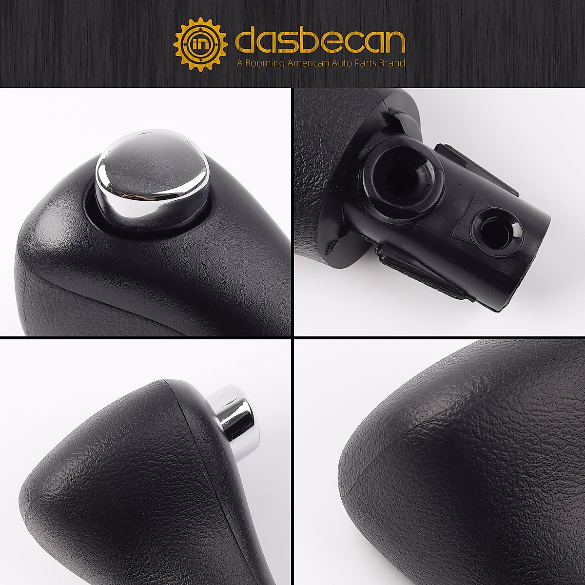 Dasbecan Gear Shifter Knob Compatible with Honda Accord 2003-2006 Automatic Shift Handle Replaces 54131-SDA-A51