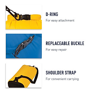 Sea to Summit Sling Lightweight Dry Bag with Shoulder Strap, 20 Liter, Yellow