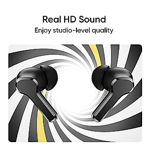 realme TechLife Buds T100 Bluetooth Truly Wireless in Ear Earbuds with mic, AI ENC for Calls, Google Fast Pair, 28 Hours Total Playback with Fast Charging and Low Latency Gaming Mode (Black)