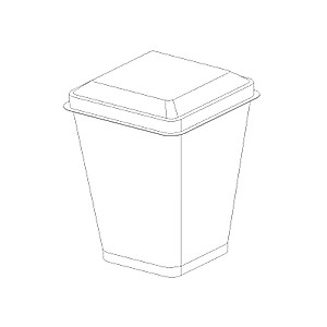 zappy 42 5 oz Tall Square Mini Dessert Cups with Lids and Tasting Spoons, Large Dessert Glasses Shot Glasses Trifle Bowl, Clear Disposable Plastic Dessert Tumbler Cups Small Party Cups