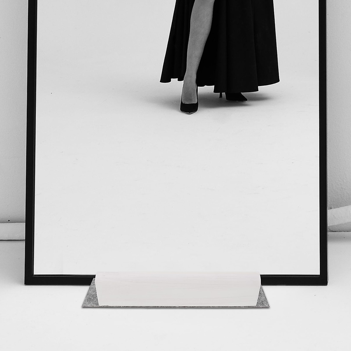 Angoily Full Length Mirror Stand Support Floor Mirror Holder Artwork Display Mount Base Bedroom Living Room Bathroom