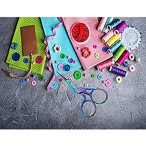 Weabetfu 3.6-inch Small Sewing Scissors with Leather Scissors Cover,Stainless Steel Stork Craft Scissors DIY Tools,Dressmaker Shears Scissors for Embroidery,Craft,Needlework,Artwork & Everyday Use