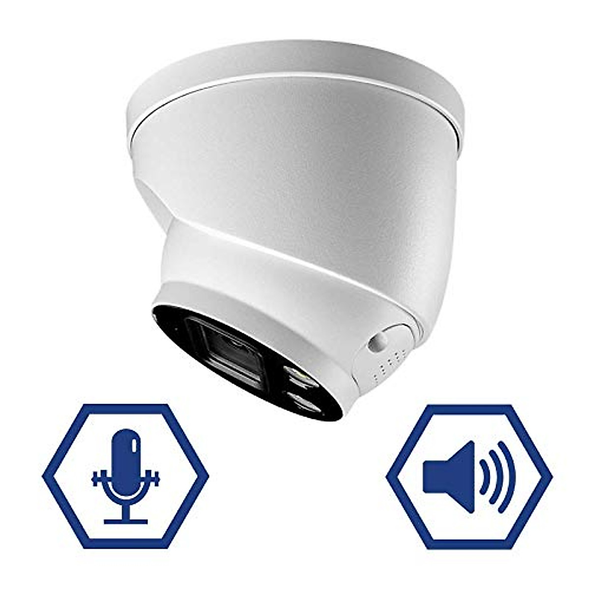 Lorex 4K Ultra HD Smart Deterrence Indoor/Outdoor IP Metal Dome Security Add-On Camera with Smart Motion Detection Plus | Two-Way Talk Audio (Requires Recorder)