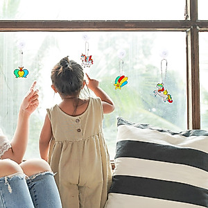 FTBox Create Your Own Unicorn Window Art, DIY Unicorn Window Suncatchers, Crystal Pendant, Arts and Craft Kits for Kids Ages 3-12