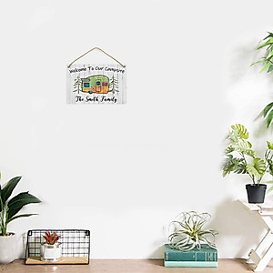 Personalized Camping Garden signs Welcome to Our Campsite Rv sign Outdoor Yard House Home Welcome Decorations