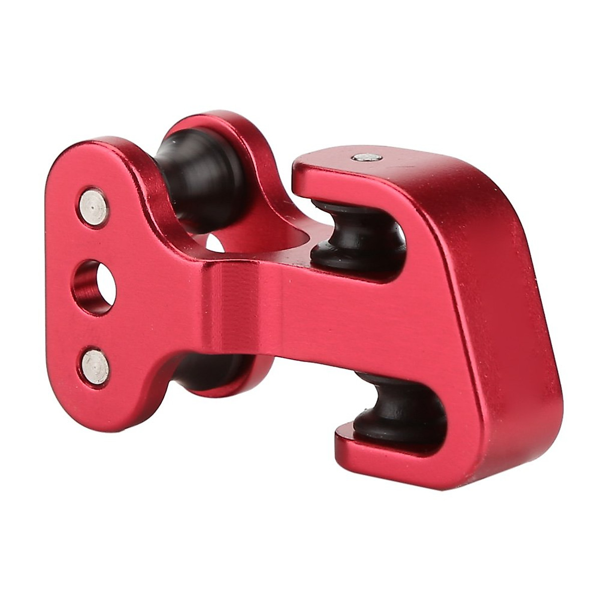 Archery Cable Slide, 3 Colors Aluminium Alloy Archery Compound Bow Cable Slide String Splitter Roller Glide (Red)