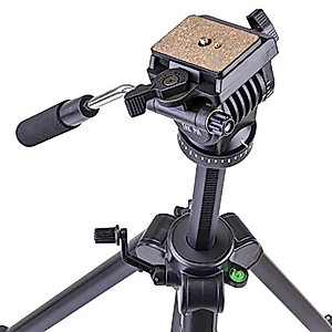 Takama 66" 3 Section Flip Video Camera Tripod withFluid Drag Head