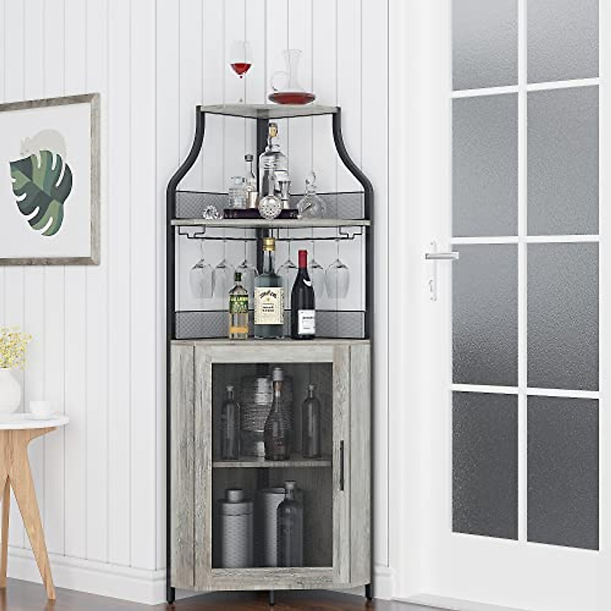 Alkmaar Wine Cabinet, Grey
