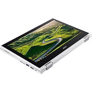 Acer - R 11 CB5-132T-C8ZW 2-in-1 11.6" Touch-Screen Chromebook - Intel Celeron - 4GB Memory - 16GB eMMC Flash Memory - White