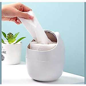 Demall Cartoon Desktop Trash Can Creative Organizer Cute Mini Cat Table Dining Storage Box Desk Decoration Household Daily Necessities