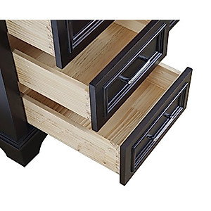 Kitchen Bath Collection Nantucket 60-inch Single Bathroom Vanity (Quartz/Chocolate): Includes Chocolate Cabinet with Stunning Quartz Countertop and White Ceramic Sink