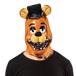 Rubie's Adult Five Nights at Freddy's Plush Freddy Costume Mask, As Shown, One Size