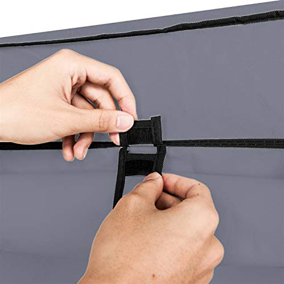 KAAYEE 10 Tiers Shoe Rack with Dustproof Cover Closet Shoe Storage Cabinet Organizer Gray